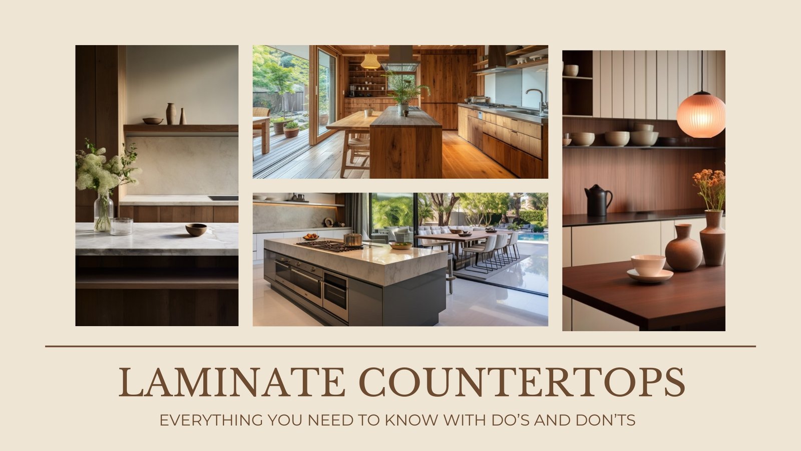 Laminate countertops, everything you need to know with Do's and Don'ts